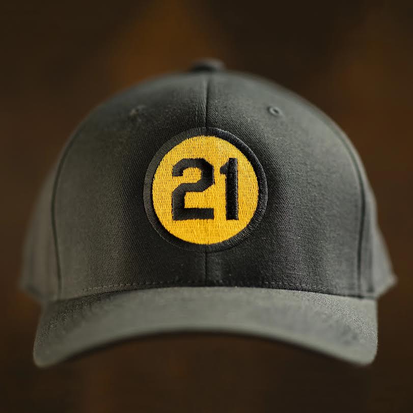 Clemente Baseball Cap Clemente 'The Great One' #21 Black Baseball Cap ...