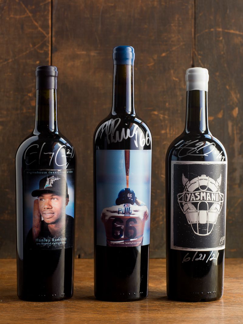 Ramírez, Puig, Grandal Signed Engine House 25 Wine Three Pack ...